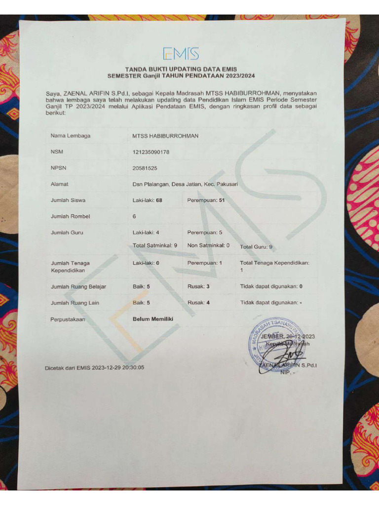 Bap Emis 2023 Ganjil | PDF