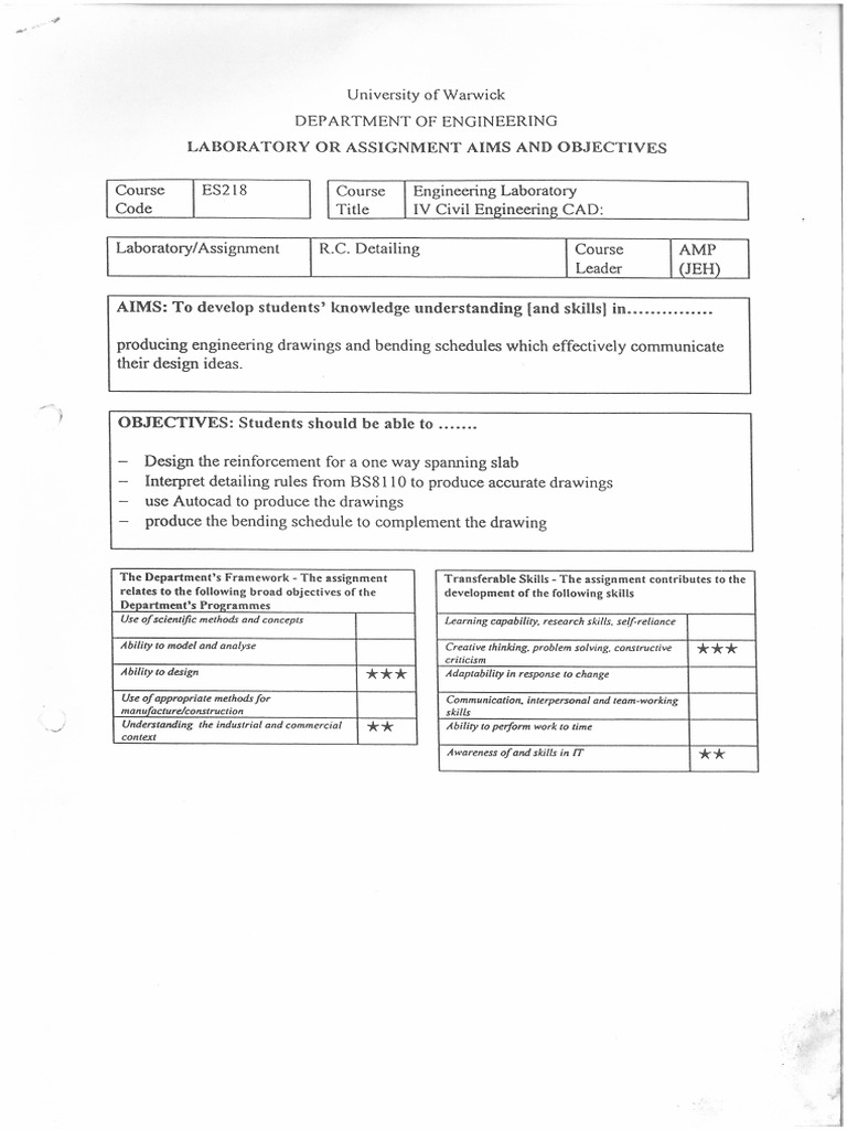 04 Assignment RC Detailing | PDF