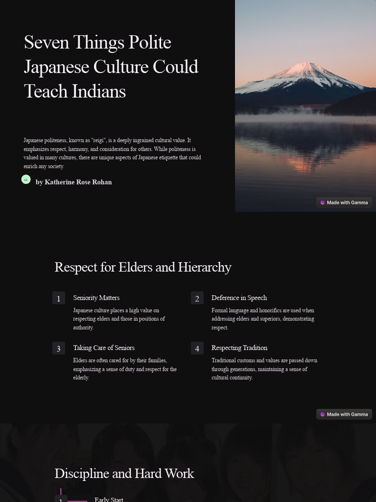 Seven Things Polite Japanese Culture Could Teach Indians | PDF | Beauty ...