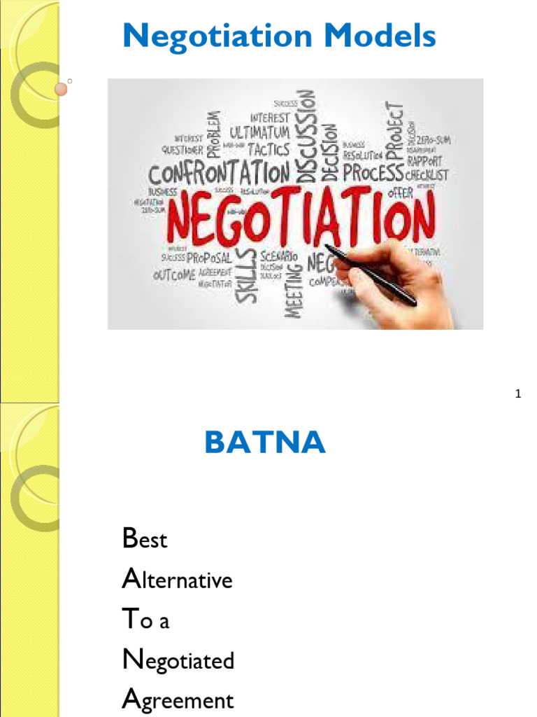 The Negotiation Models Final | PDF | Business | Economies