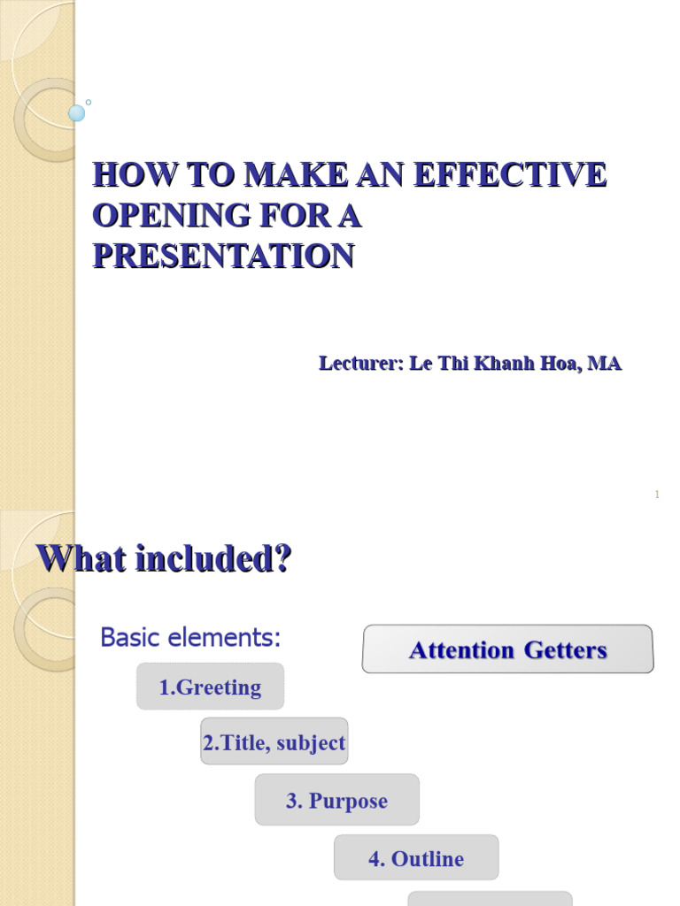 Opening Presentation Pdf