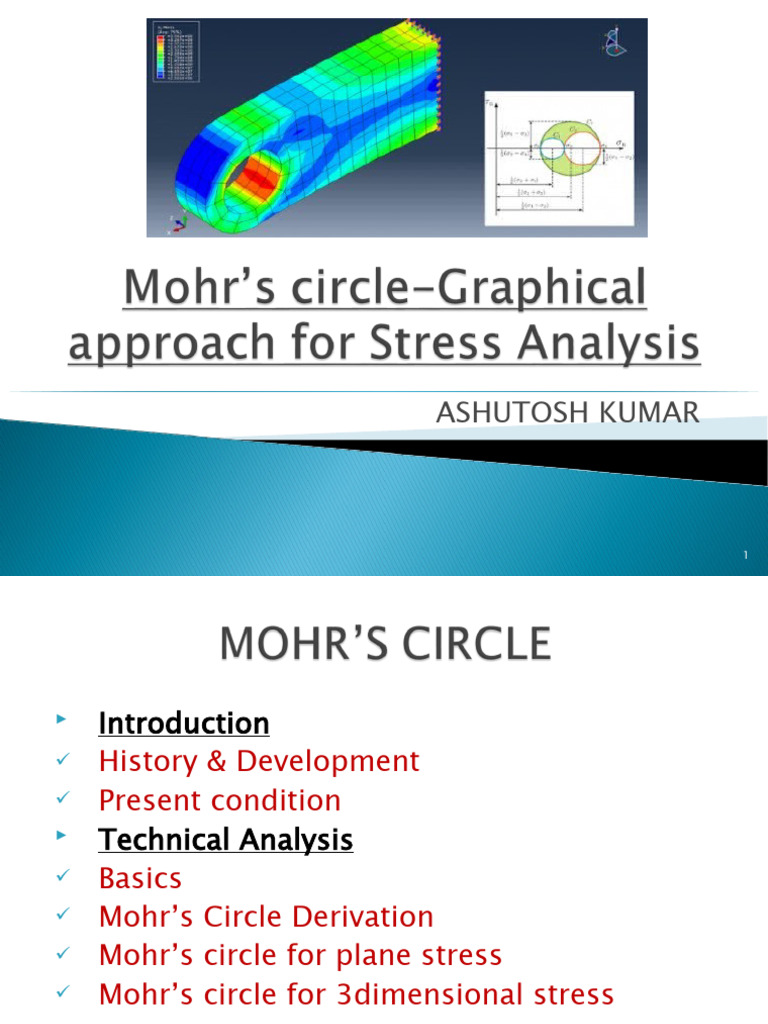 Mohr's Circle for Stress Analysis | PDF | Stress (Mechanics ...
