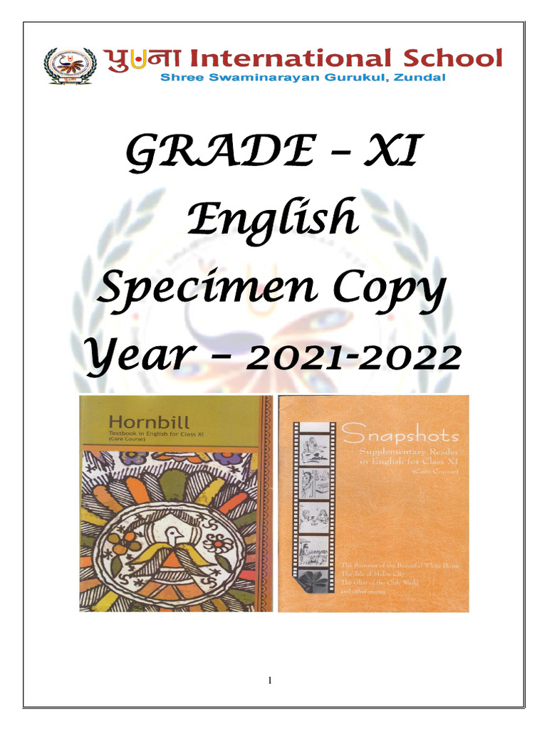 Grade 11 Eng Sample Copy (Sem 1) 21-22 | PDF | Tutankhamun | Akhenaten