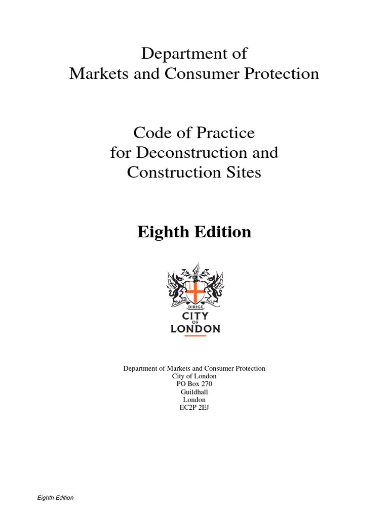 Code of Practice 8th Edition Committee Draft | PDF | Noise ...