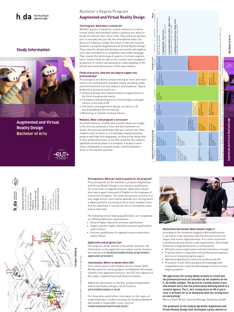VR Design Bachelor's Program | PDF | Augmented Reality | Reality