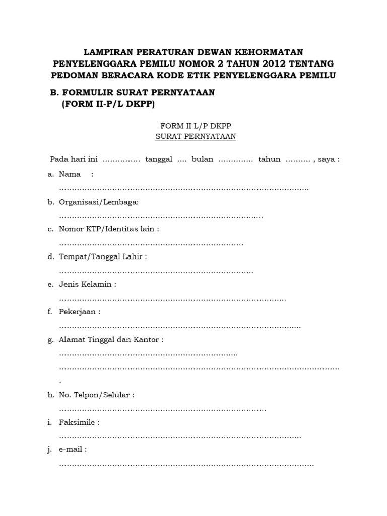 Form-Pengaduan B | PDF | Hukum