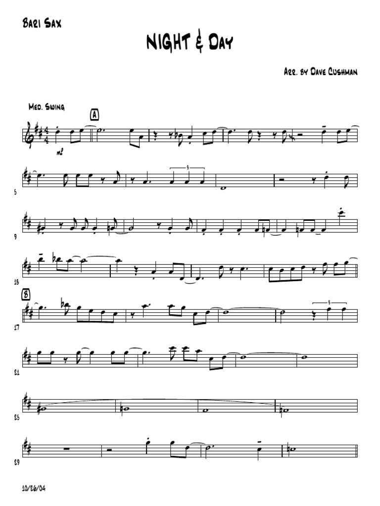 Night&Day BariSax | PDF