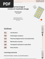Miotics and Mydriatics | PDF | Ophthalmology | Human Eye