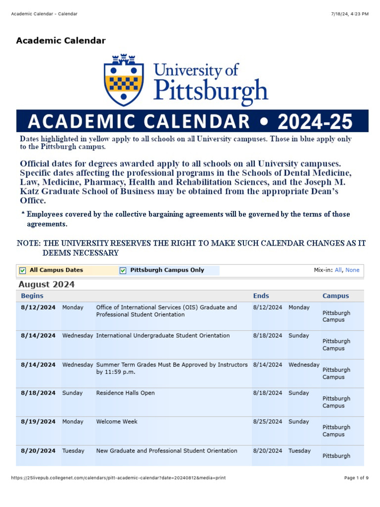 Academic Calendar 2024-2025 - Apple | PDF | Academic Term | Academia