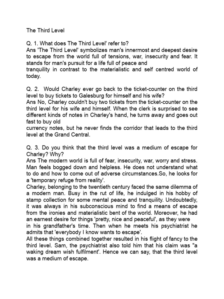 The Third Level | PDF | Mail | Philately