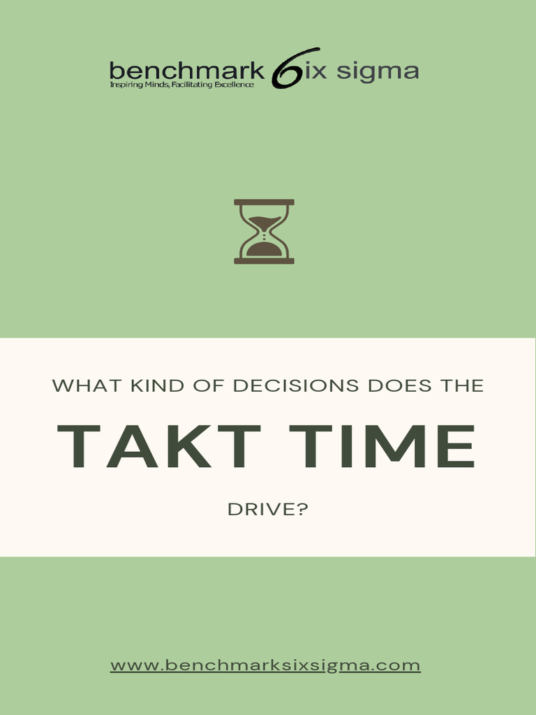 Understanding Takt Time in Lean Operations | PDF