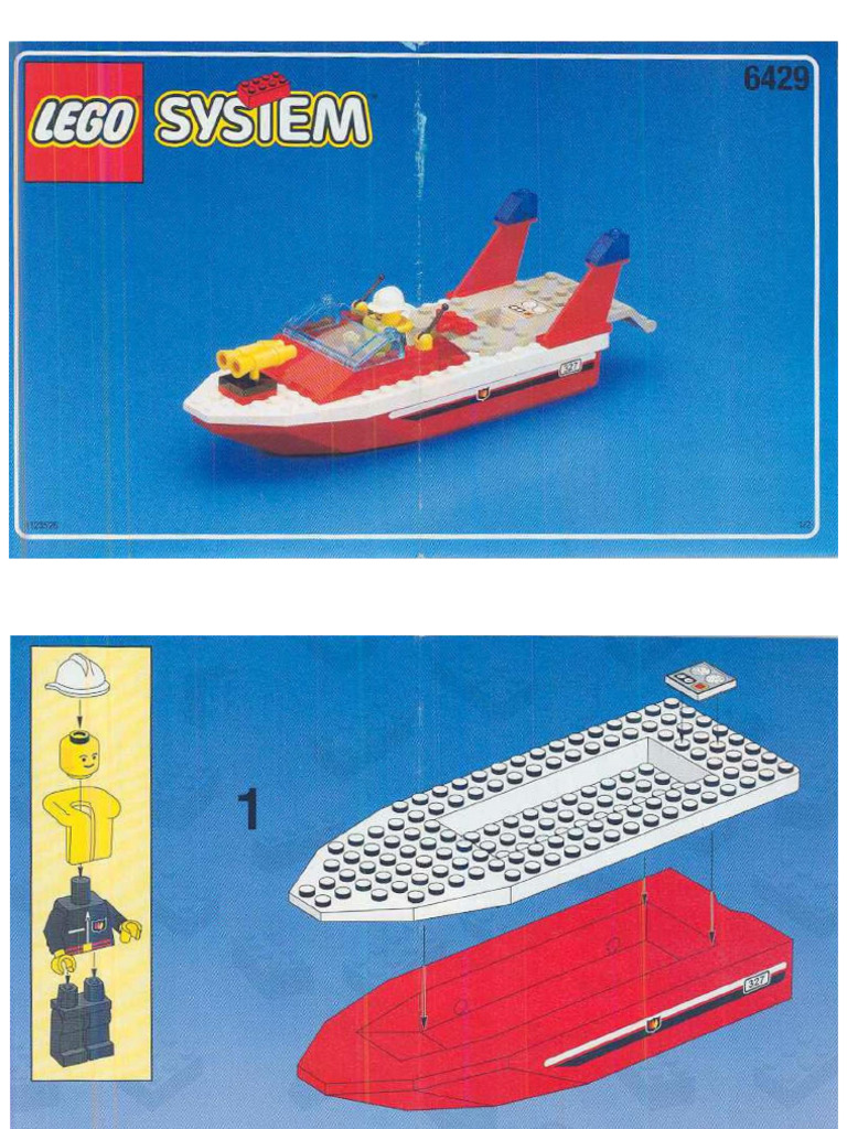 LEGO 6429 Town Feuer-Löschboot - Bauanleitung | PDF