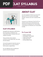 CLAT Syllabus - Origin CLAT | PDF