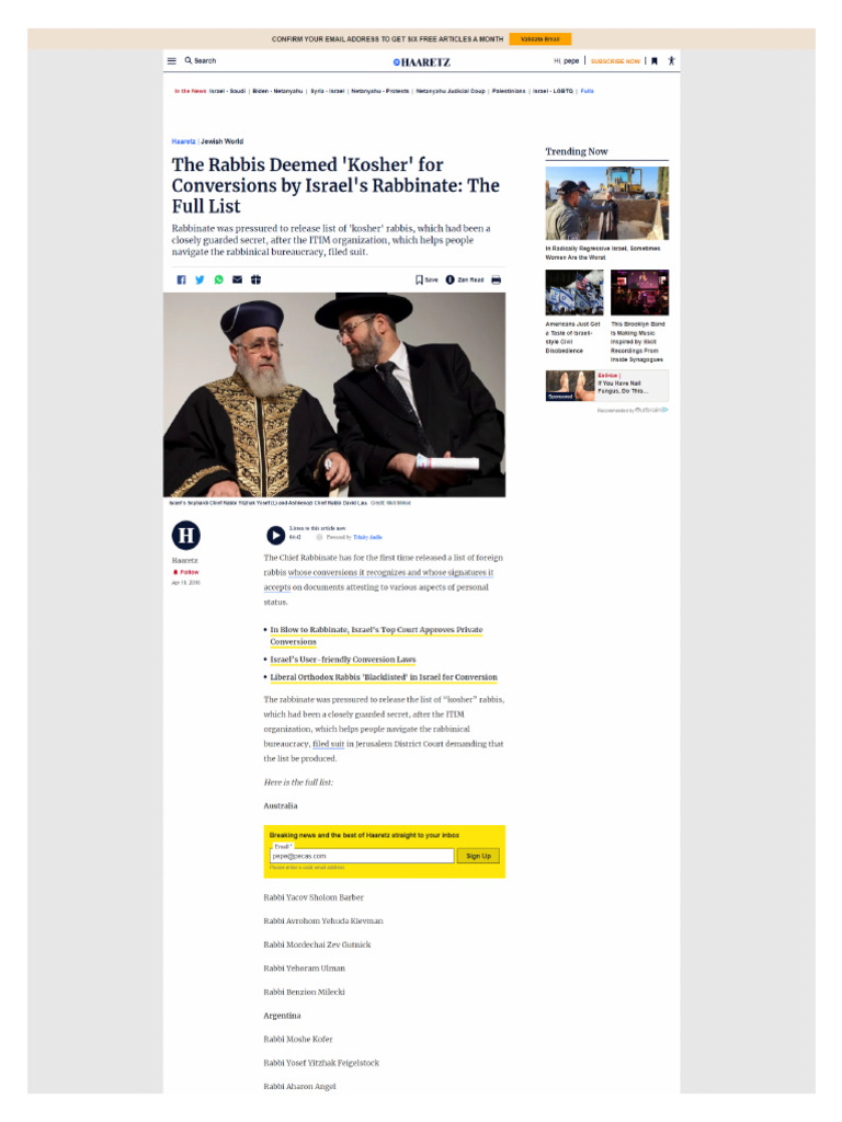 Kosher Rabbis Pdf
