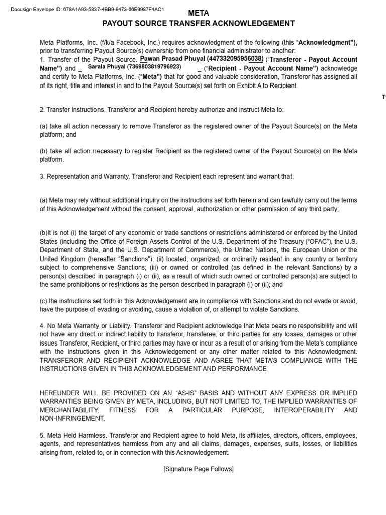 Here Is Your Signed Document Second Pawan PH | PDF | Office Of Foreign Assets Control | Legal ...