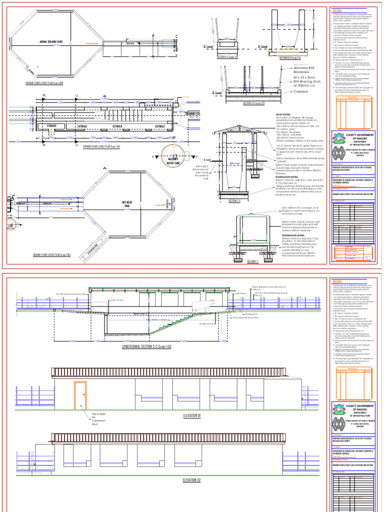 Proposed Construction of Olkaria Cattle Dip | PDF | Concrete | Building ...