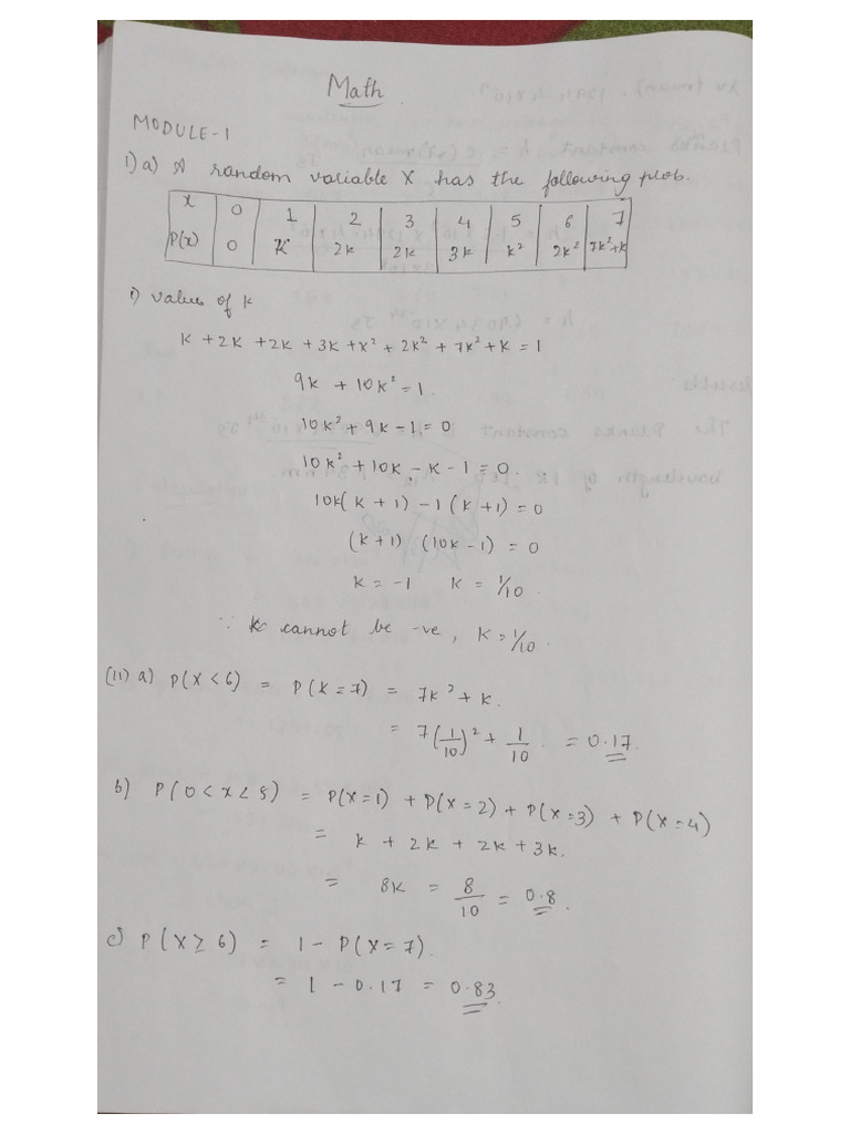 Maths, Madel 1,2 | PDF