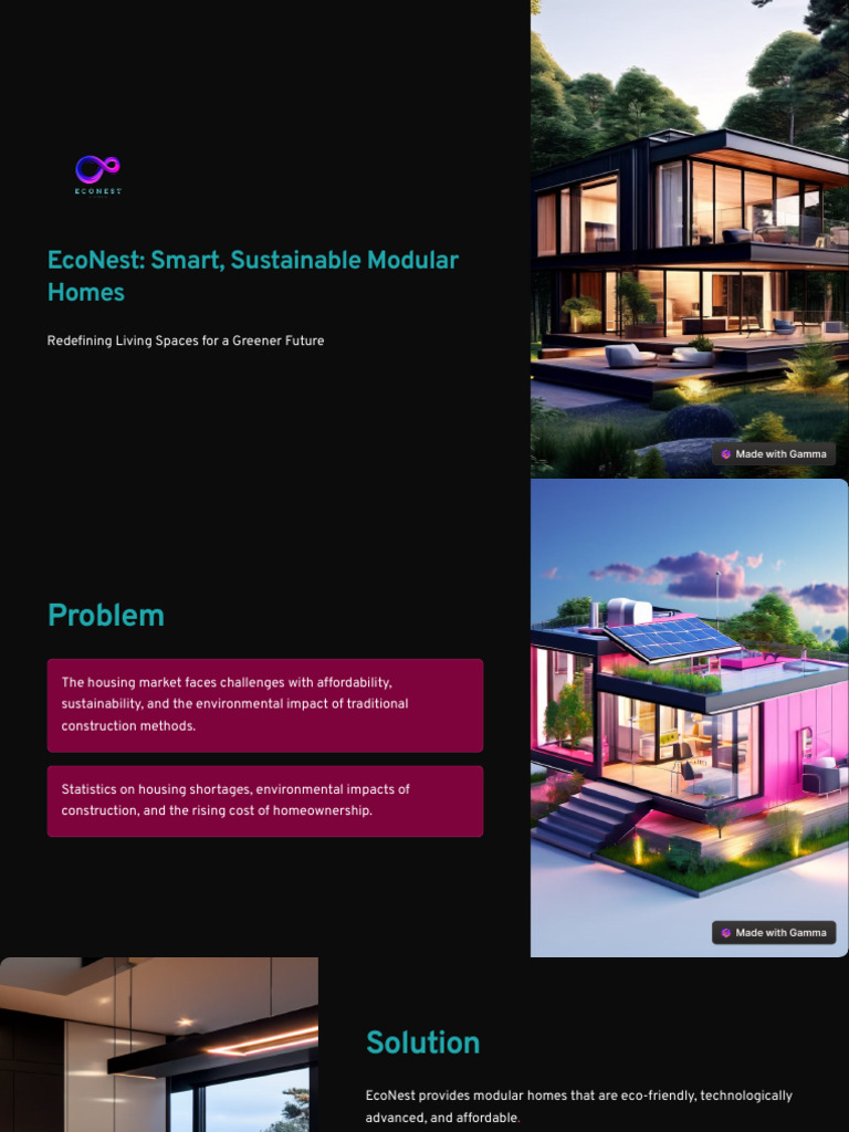 EcoNest-Smart-Sustainable-Modular-Homes | PDF | Sustainability ...
