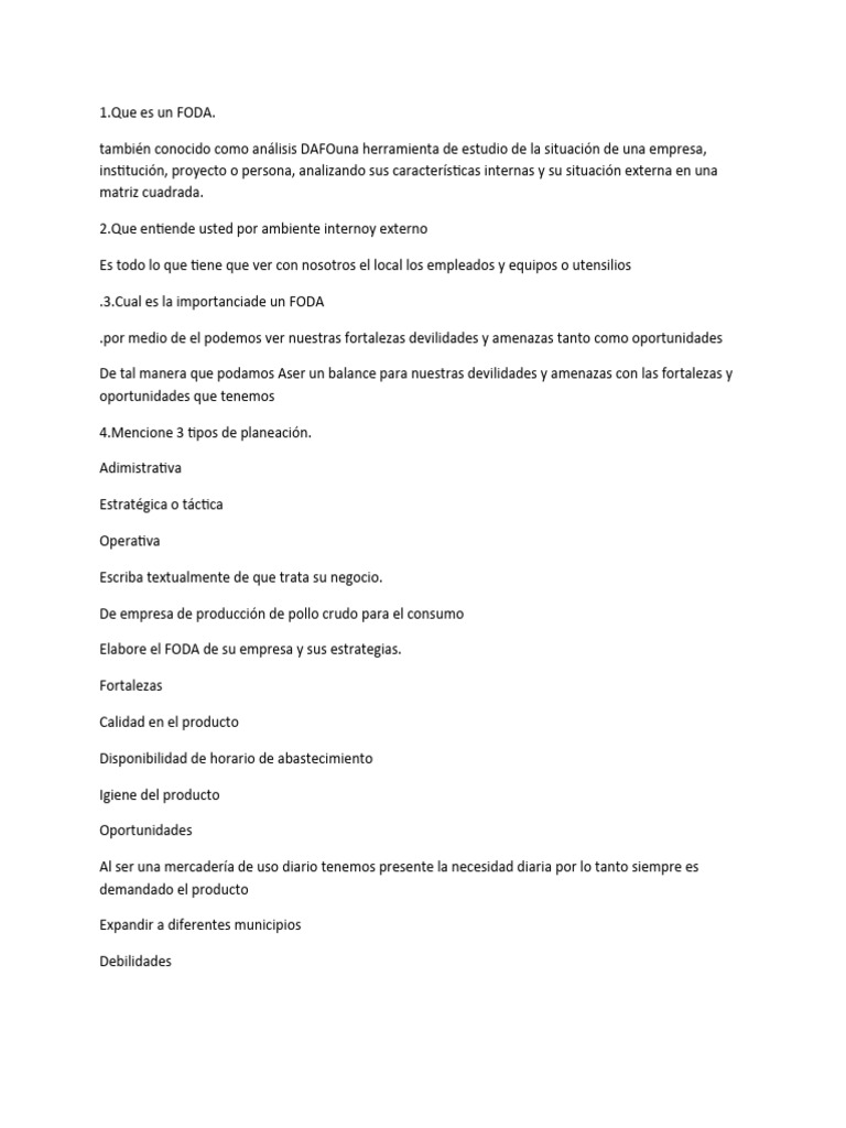 1.que Es Un FOD-WPS Office | PDF | Análisis FODA | Business