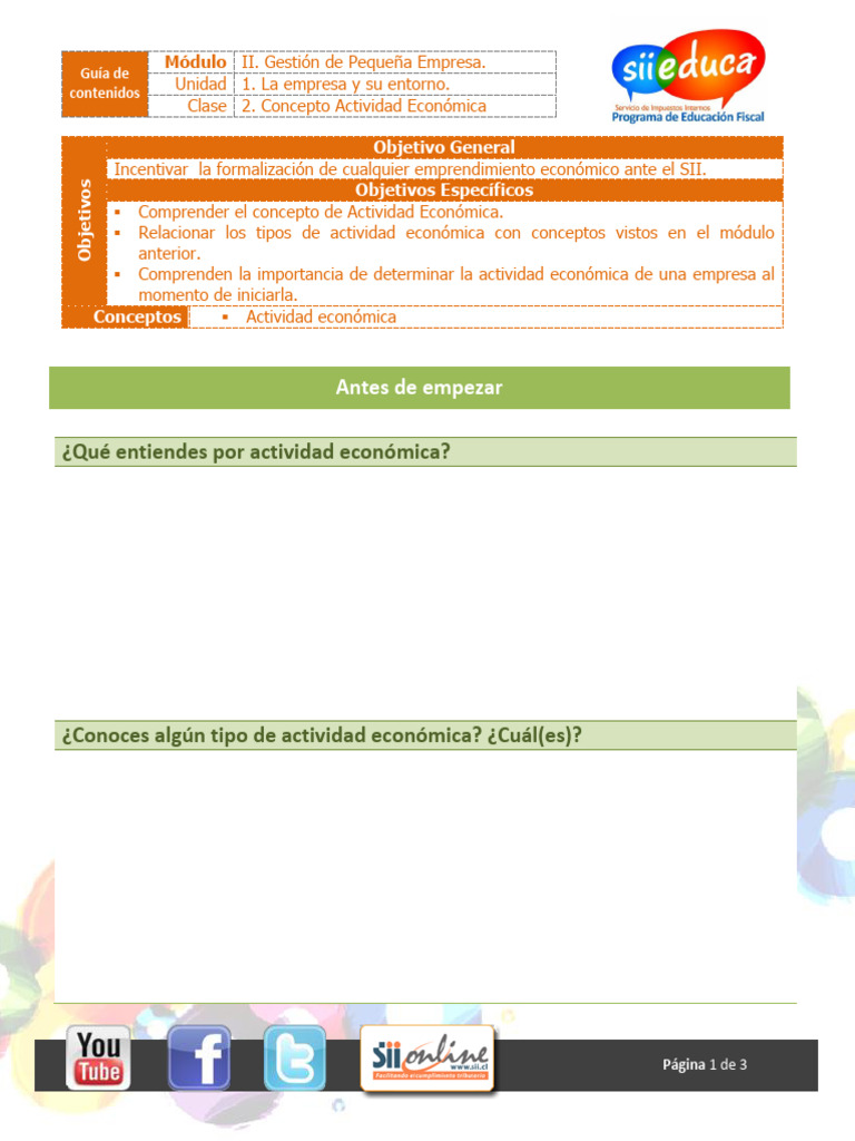 Actividad Económica | PDF | Business | Impuestos