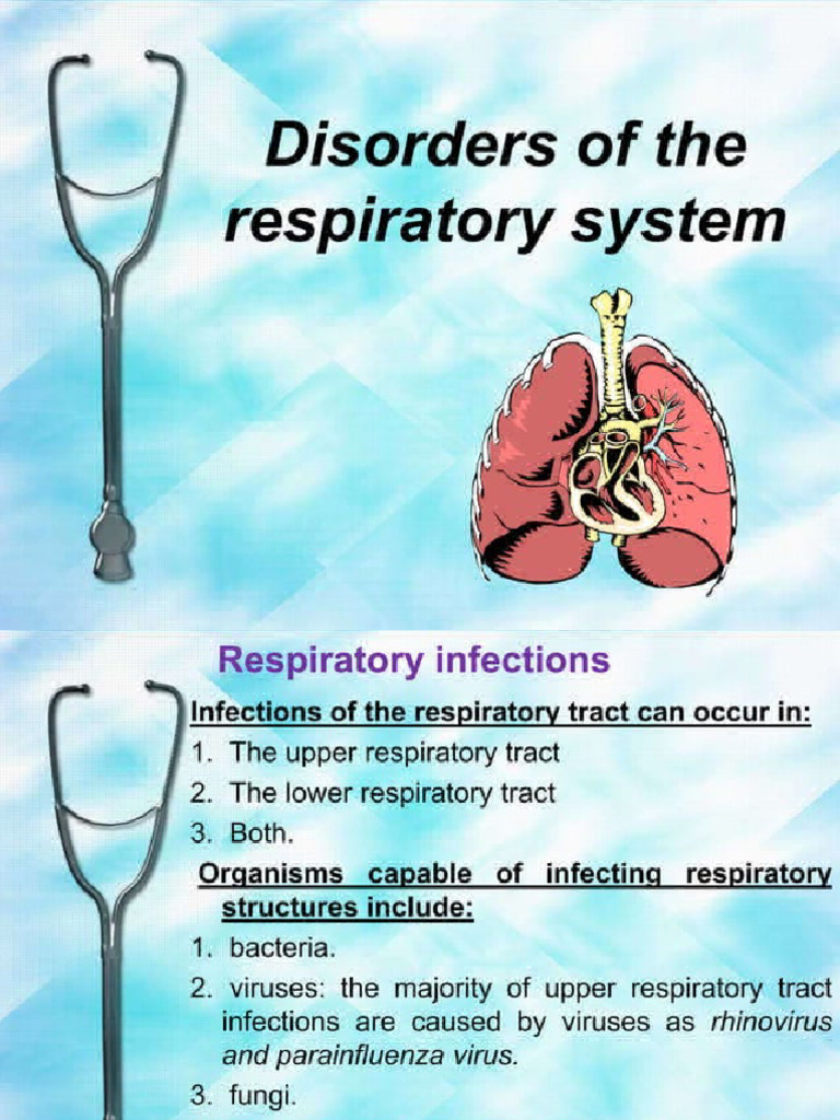 Disorders of Respiratory System | PDF