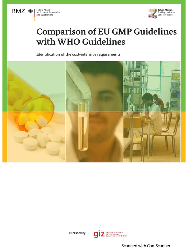 Comparison of EU GMP Guidelines - With WHO Guidelines - 1 | PDF