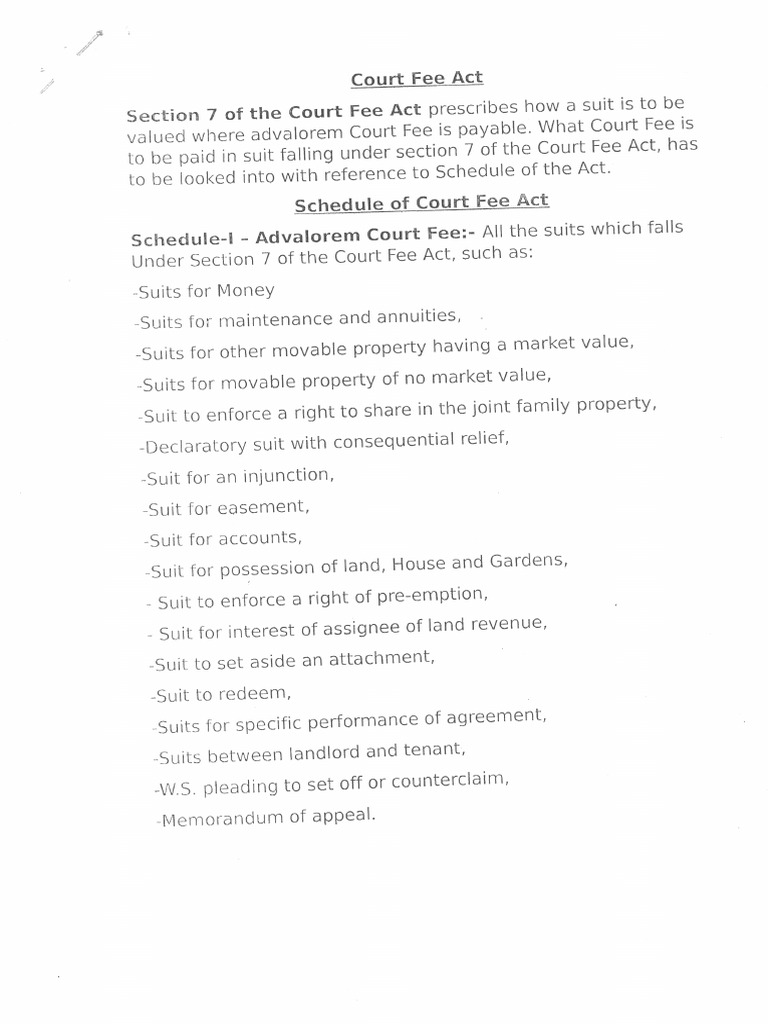 Court Fee | PDF