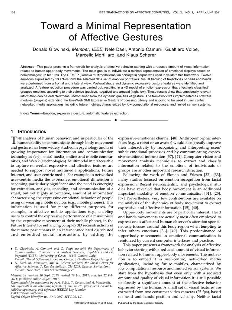Glowinski Et Al. - 2011 - Toward A Minimal Representation of Affective ...