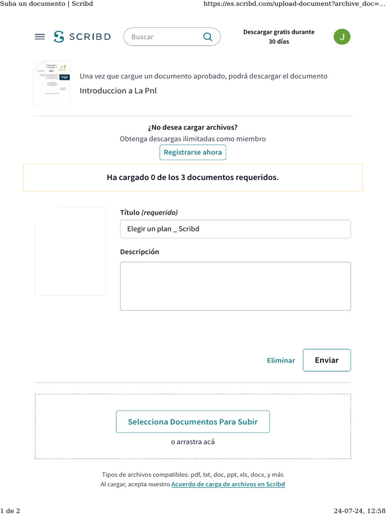 Suba Un Documento - Scribd | PDF | Scribd