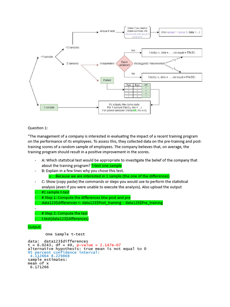 W3 (Extra) - Data 123 Practice Open Questions With Means | PDF | F Test ...