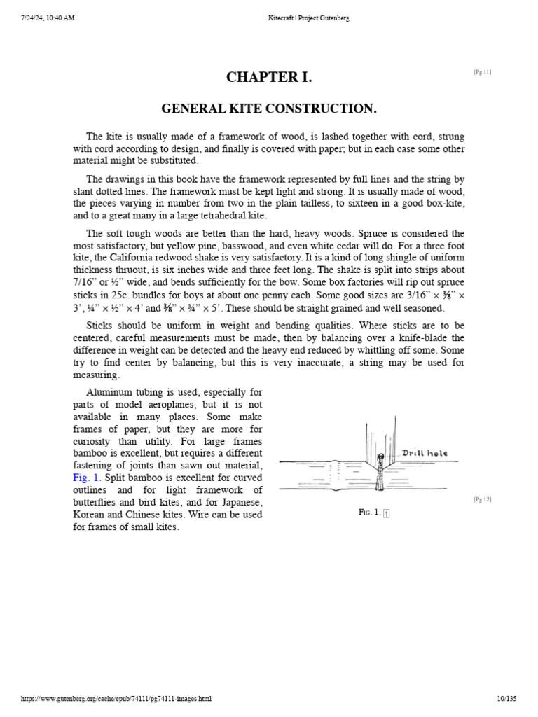 01 General Kite Construction | Download Free PDF | Paper | Kite