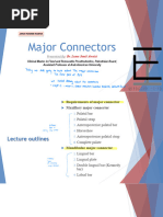 Major Connectors in RPD PDF | PDF | Mouth | Dentistry Branches