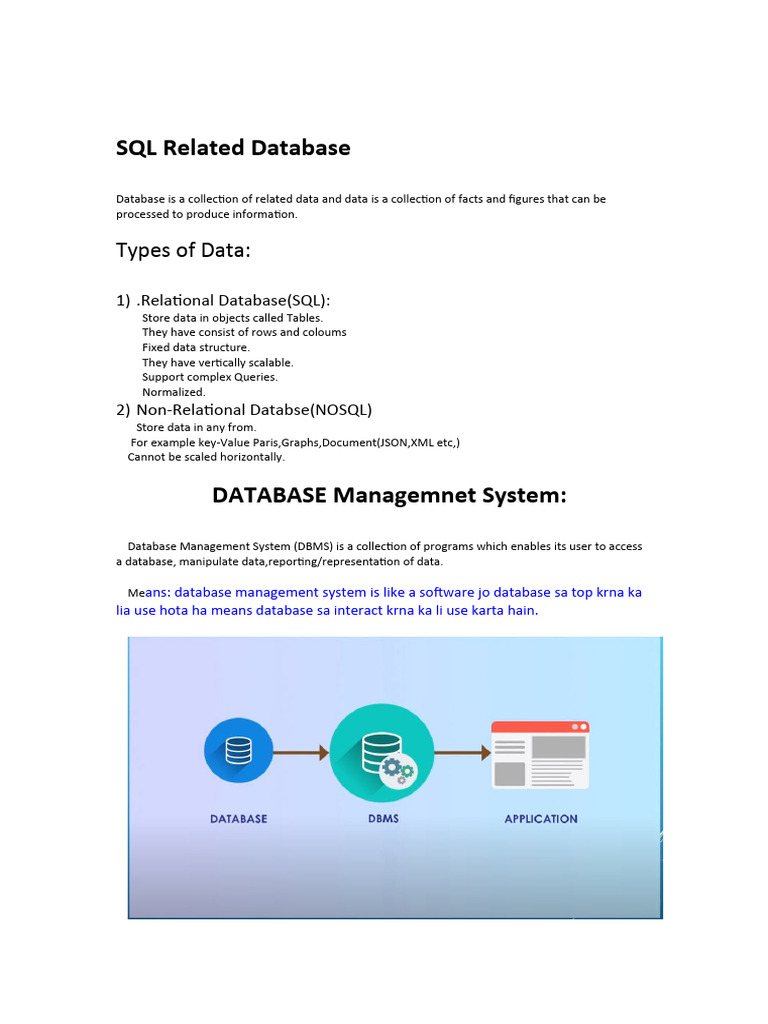 SQL Database | PDF | Databases | Sql SQL Database | PDF | Databases | Sql