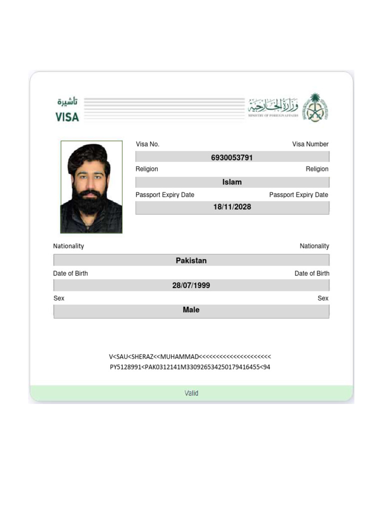 Visa Mofa Gov Sa | PDF