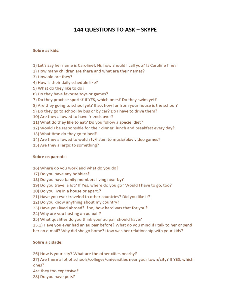 144 Questions | PDF | Sibling