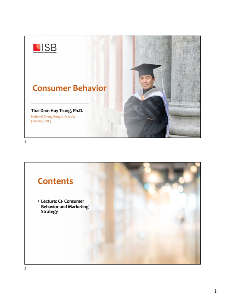 Isb Session 1 Cb14e Ch001 | PDF | Consumer Behaviour | Behavior