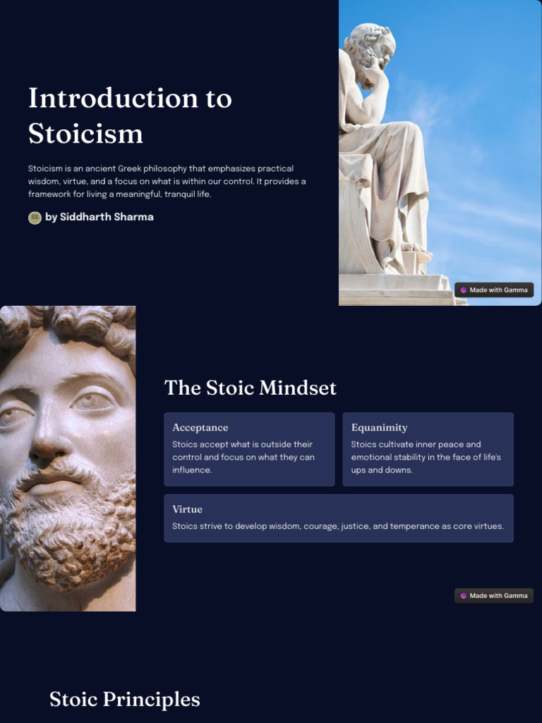 Introduction To Stoicism | PDF | Stoicism | Courage