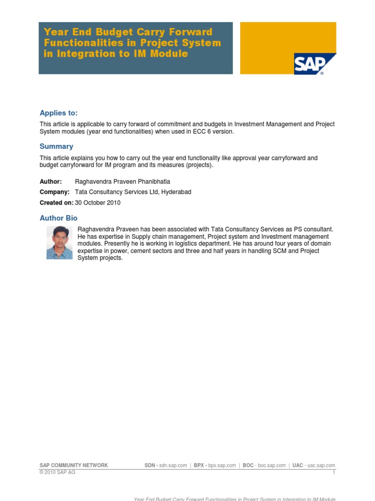 Budget Carry Forward | PDF | Business | Computing