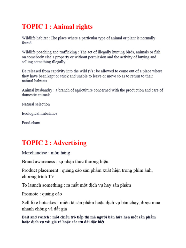 Topic 1 - Topic 5 | PDF