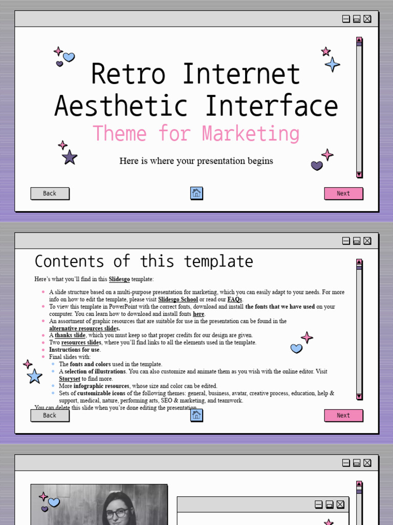 Retro Internet Aesthetic Marketing Theme | PDF | Planets | Solar System