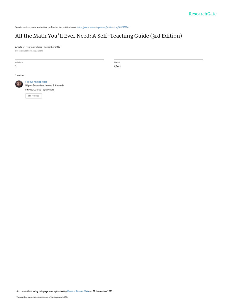 Allthe Math Youll Ever Need | PDF | Partial Differential Equation ...