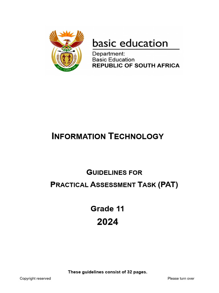 Gr 11 It Pat 2024 Eng Pdf Programming Computer Program