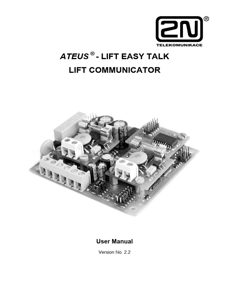 A. LIFT EASY TALK 1082 v2.2 E | PDF | Electrical Connector | Loudspeaker
