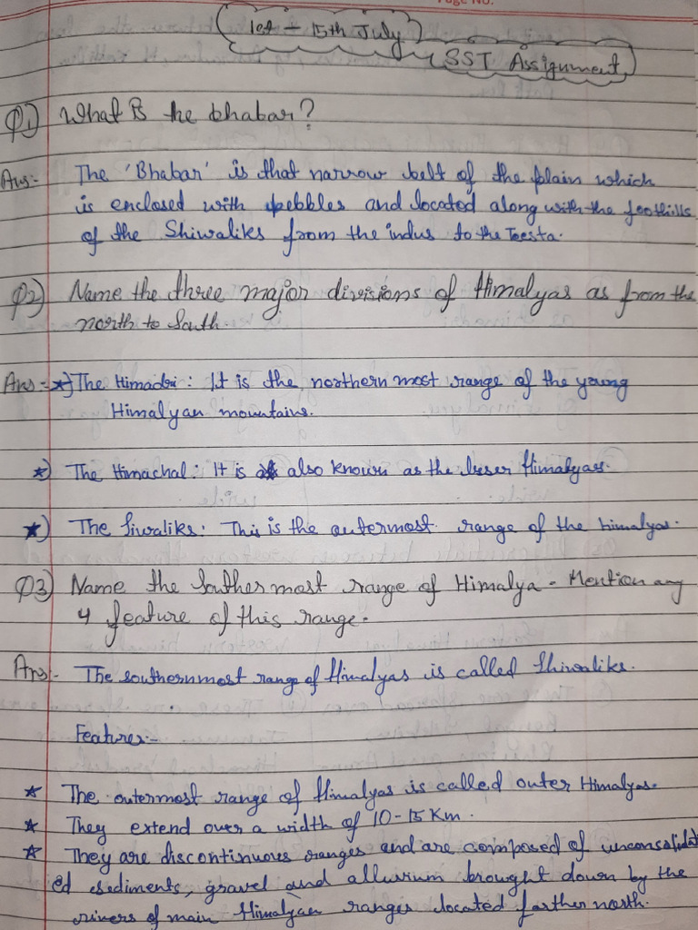 Aditya Rathore, IX - C, Geography Assignment | PDF