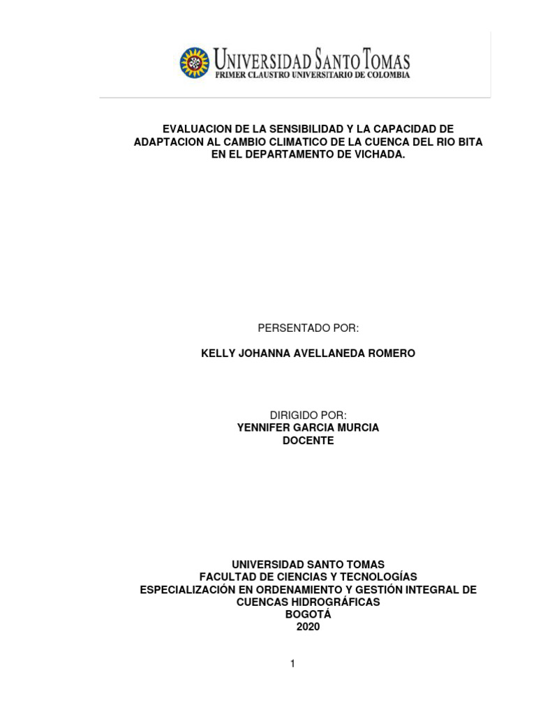 2020KellyAvellaneda Trabajo Esp. Cuencas | PDF | Mitigación del cambio climático | Gases de ...