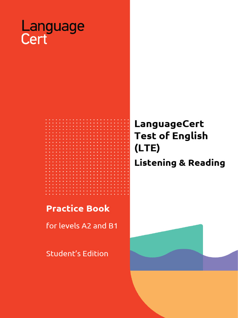 LanguageCert Test of English LTE Practice Book for A2B1 Levels Students ...