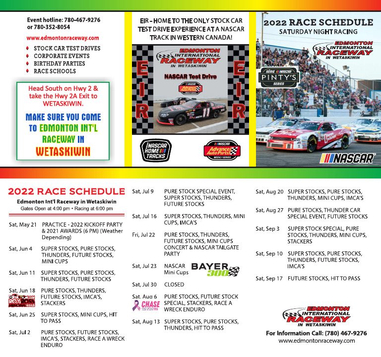 2022 Eir Race Schedule | PDF