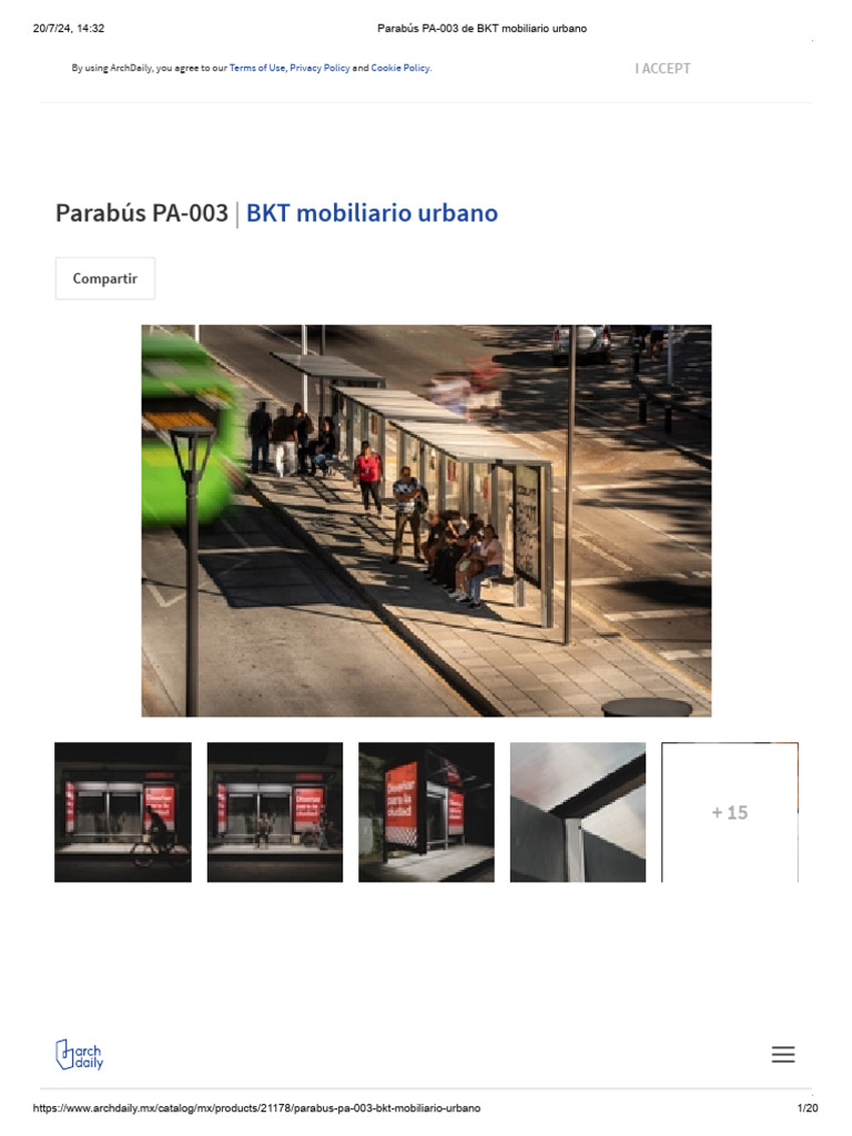 Parabús PA-003 de BKT Mobiliario Urbano | PDF | Mueble | Acero