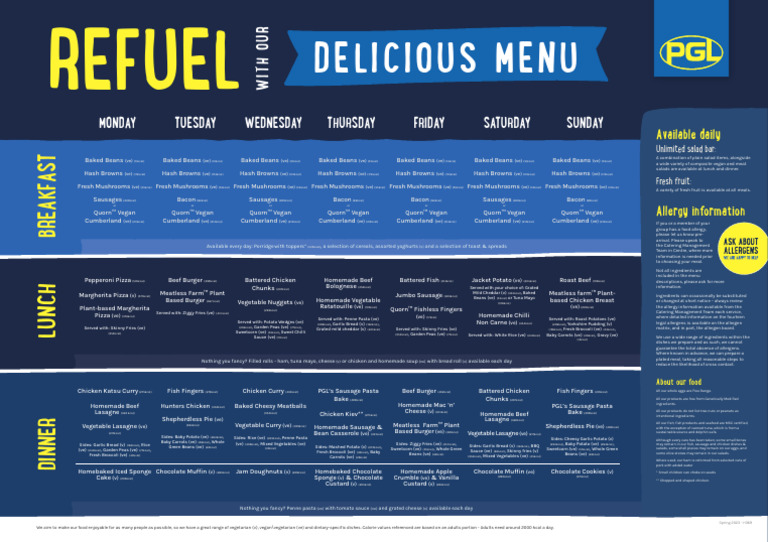 PGL UK Menu English | PDF | Pasta | Curry