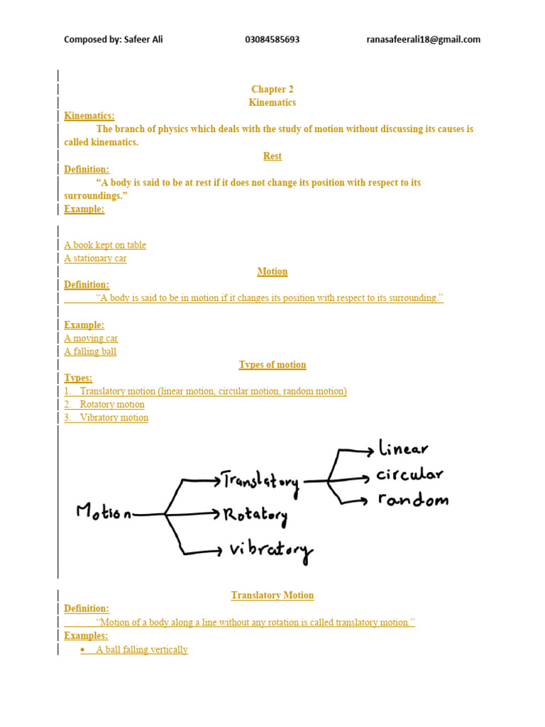 Chapter 2 | PDF | Velocity | Acceleration